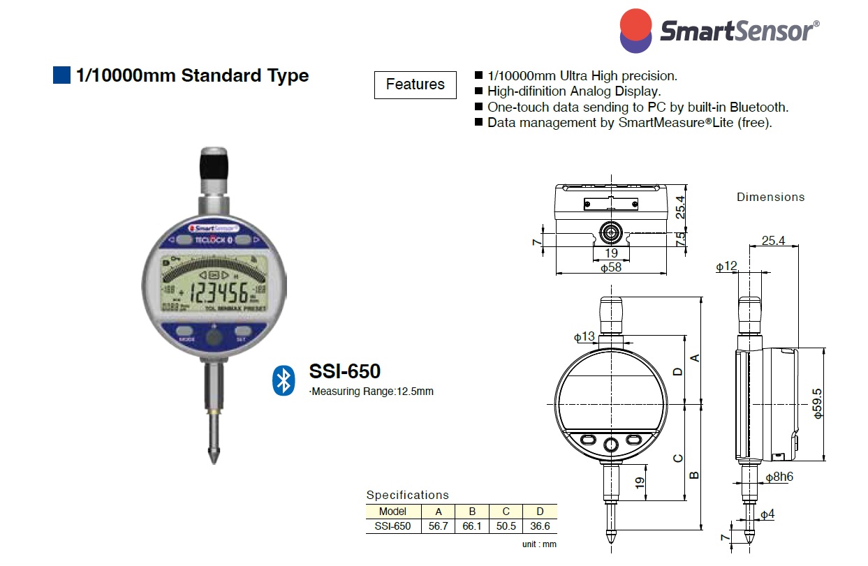 Ichiban Precision Sdn Bhd - Teclock - Teclock Bluetooth Digital Indicator